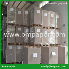 China 500gsm 550gsm Uncoated Duplex Card Paper Board With Grey Back/double side grey board supplier