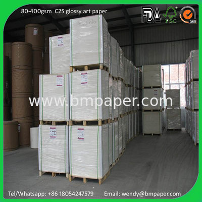 200 250 300 350gsm Couche Paper Gloss art paper with two side coated glossy supplier