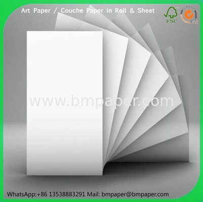 61*86cm 2 side coated Couche Paper Gloss 80gsm 90gsm 100gsm 120gsm 115gsm 128gsm 200gsm in roll or in sheet supplier