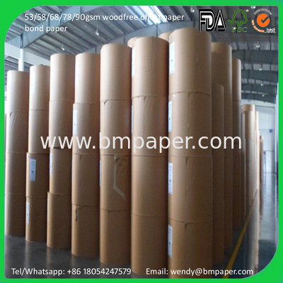 High Quality 60 gsm White Woodfree Offset Printing Paper supplier