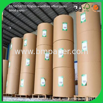 50/70/80gsm Wholesale Woodfree Paper Offset Printing Paper In Indonesia supplier