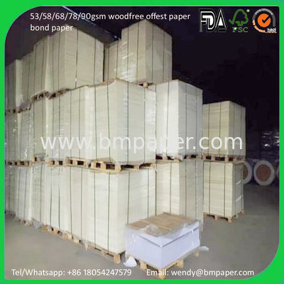 80gsm high white woodfree offset paper made in china supplier