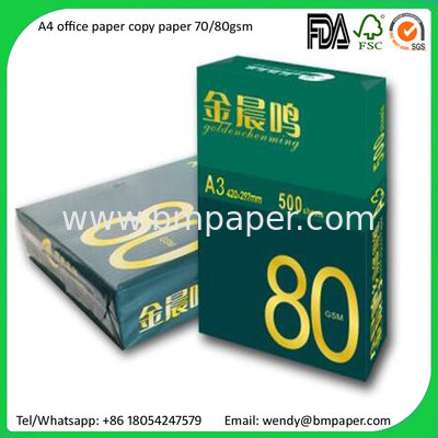 Sample free Original Paper Copy A4 A3 Paper 80 Gsm 75 Gsm 70 Gsm Copy Paper supplier