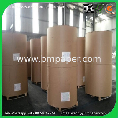 250-400gsm C1S C2S Gloss Matte Art Paper/art paper/couche paper roll supplier