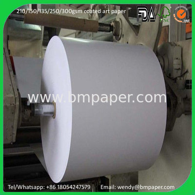 100% virgin wood pulp 115gsm C2S glossy art paper couche paper price supplier