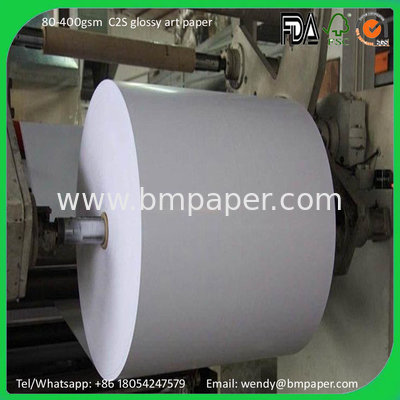 115/120GSM High gloss C2s Gloss or Matt Art Paper for making asvertisement supplier