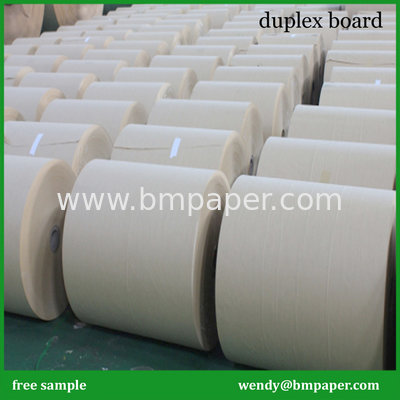 200gsm-450gsm Duplex board with grey back and white back in roll and sheet supplier