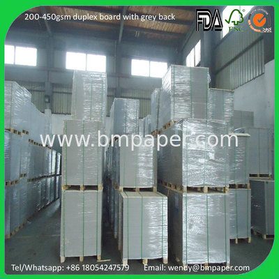 C1S coated duplex board with grey back, folding board box ivory board supplier