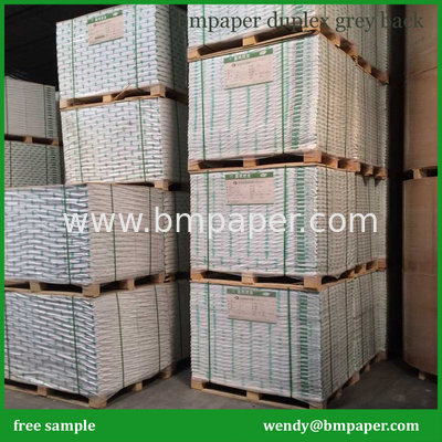 Good Quality White Coated Duplex Card Paper Printing Board with White/Grey Back supplier