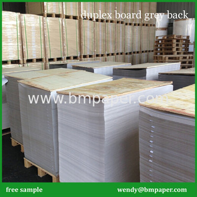 Good Quality White Coated Duplex Card Paper Printing Board with White/Grey Back supplier