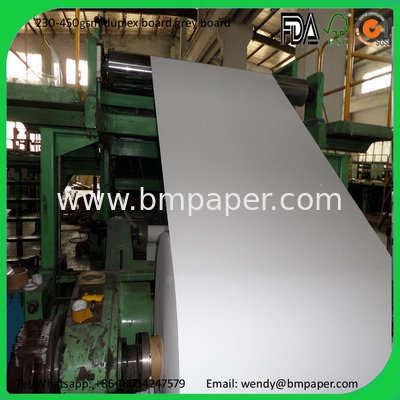 300gsm white coated high quality paper duplex board with grey back supplier