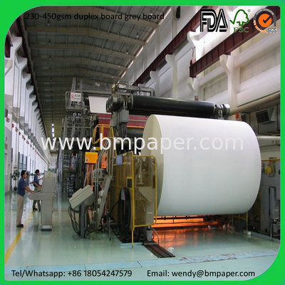 mixed pulp 2016 recycled paper mill coated board Duplex Board With white Back supplier