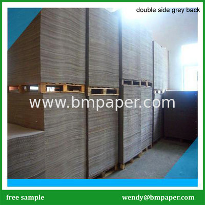 Recycled pulp 1.5mm thick paper uncoated grey board/grey carton board supplier