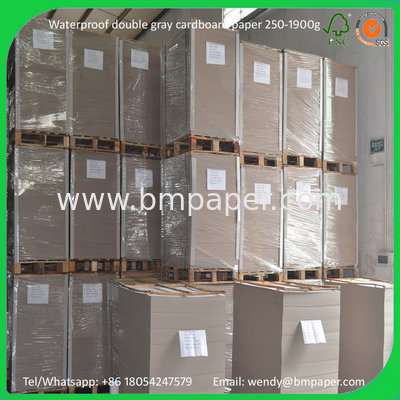 2.0mm 70*100cm double grey paper board for book cover laminated board supplier