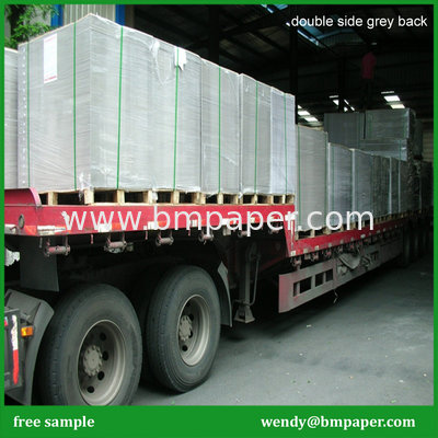 1500 gsm Smooth Face Double Sides Grey Chip Board/Uncoated Board supplier
