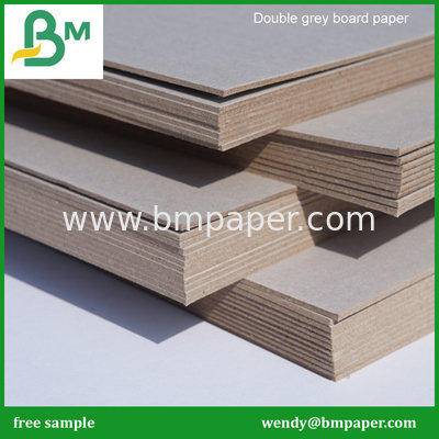 500gsm 550gsm Uncoated Duplex Card Paper Board With Grey Back/double side grey board supplier