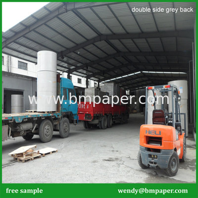 500gsm 550gsm Uncoated Duplex Card Paper Board With Grey Back/double side grey board supplier