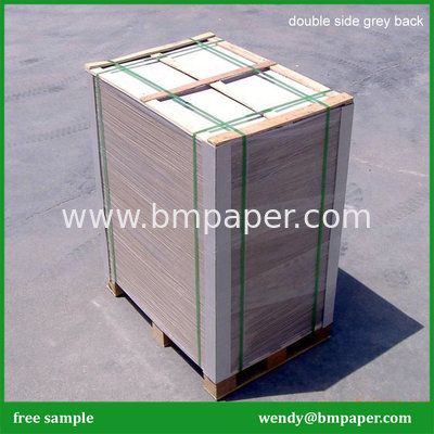 500gsm 550gsm Uncoated Duplex Card Paper Board With Grey Back/double side grey board supplier