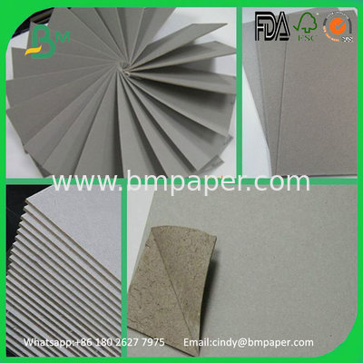 Hard stiffness 1.5mm 2mm 2.5mm Laminated Gray CardBoard In Sheet supplier