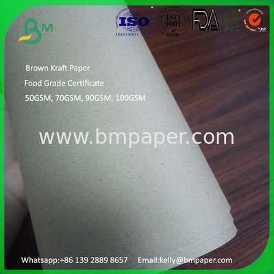Recycled Brown Kraft Paper Roll/Recycled Kraft Paper 100Gsm supplier