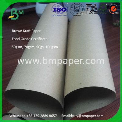 Recycled Brown Kraft Paper Roll/Recycled Kraft Paper 100Gsm supplier