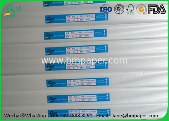 A1 A0 size 60gm bond paper for note book printing supplier