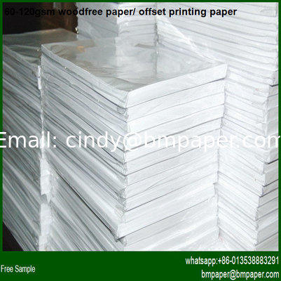 100% pulp offset paper/ woodfree paper/ and paper board