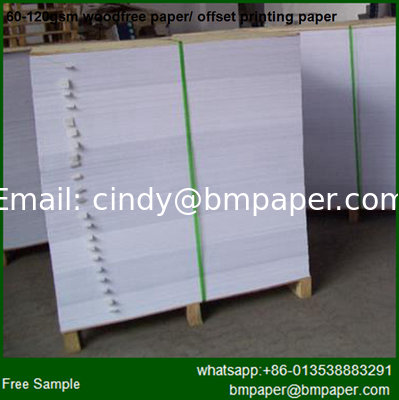 Offset Paper 120gsm Super White Color Uncoated Printing Paper
