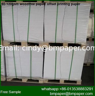 Offset Paper 120gsm Super White Color Uncoated Printing Paper