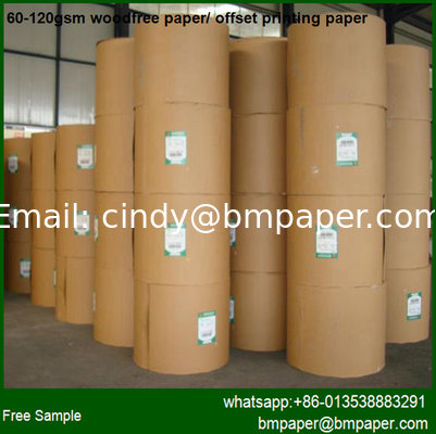 Offset Paper 120gsm Super White Color Uncoated Printing Paper