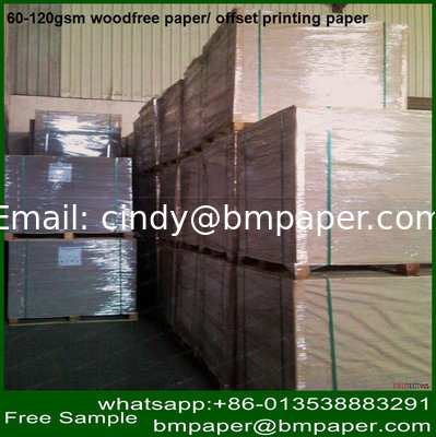 Offset Paper 120gsm Super White Color Uncoated Printing Paper