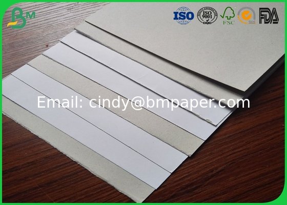 Recycled material making white back coated board paper 350gsm duplex grey board