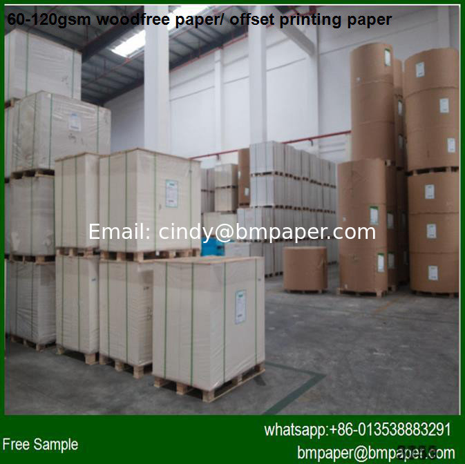 Yellow Hard Color Woodfree Offset Paper in Sheet