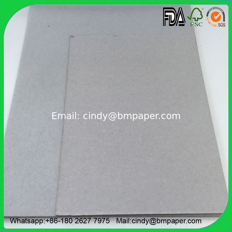 Strong stiff and thick cardboard paper with two side grey color