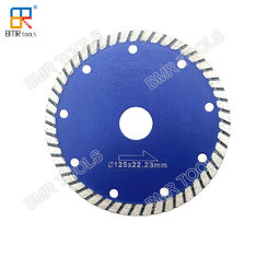 China 4" Fine Diamond Turbo Saw Blade Cutter Disc For Granite Marble Quartz Stone Concrete Dry Cutting supplier