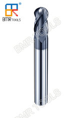 China Excellent Price Carbide 4F Ball Nose HRC45 for CNC Machine work Black Coating supplier