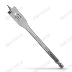 China BMR TOOLS 16mm Flat Wood Drill Bits High-Carbon Steel Industrial Spade Paddle Flat drill helix shank supplier