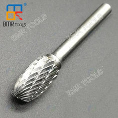 China BMR TOOLS E type Oval Shape tungsten carbide rotary burrs 16mm carbide rotary files high speed deburring supplier