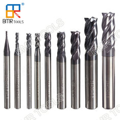 China BMR TOOLS Solid Carbide 4 Flute HRC45 End Mill Cutter for VMC Machine milling working supplier