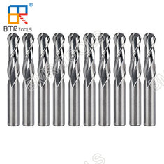 China BMR TOOLS cnc milling hrc55 10mm x 30mm x 75mm 2flute ball nose for wood cutting supplier