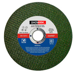 China Flat Type 4"(105mm) Metal Cutting Wheel for Specially for Inox Cutting Double Nets in Green Color supplier