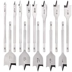 China BMR TOOLS 13 Pcs Spade Drill Bit Set - Paddle Flat Bits Set for woodworking, SAE, Portable Nylon Storage Holder supplier