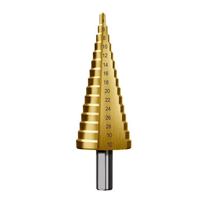 BMR TOOLS straight flute hss step drill bit for hole drill 4-32mm with helix shank supplier