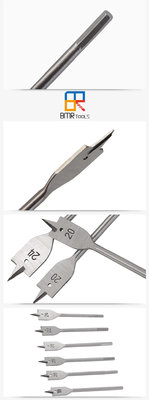 Professional Hex Shank Flat Spade Drill Bit For Wood Cutting & Drilling supplier