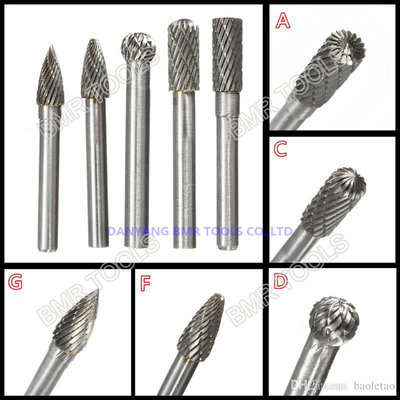 Good performance factory supply type A carbide rotary burrs for machining metal supplier