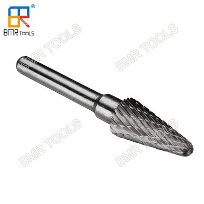 BMR TOOLS L type Taper Shape tungsten carbide burrs cutter double cut rotary files supplier