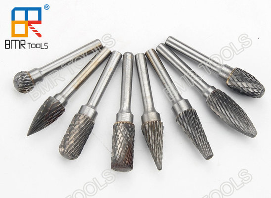 BMR TOOLS L type Taper Shape tungsten carbide burrs cutter double cut rotary files supplier