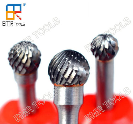 BMR TOOLS Dia 8mm Tungsten Solid Carbide Rotary Burrs D Type Conical Ball Burrs supplier