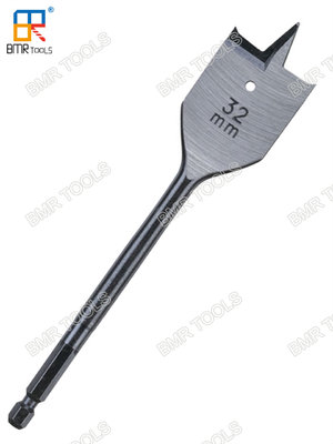 BMR TOOLS Industrial Spade Paddle Flat drill 25mm Flat Wood Drill Bits High-Carbon Steel supplier
