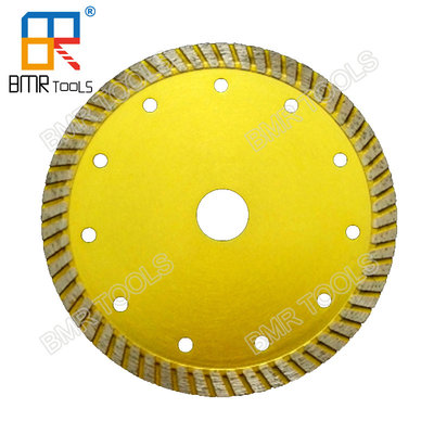 5"(125mm)with 22.22inner hole hot press turbo diamond saw blade super thin tips cutting disc for stones wet cutting supplier
